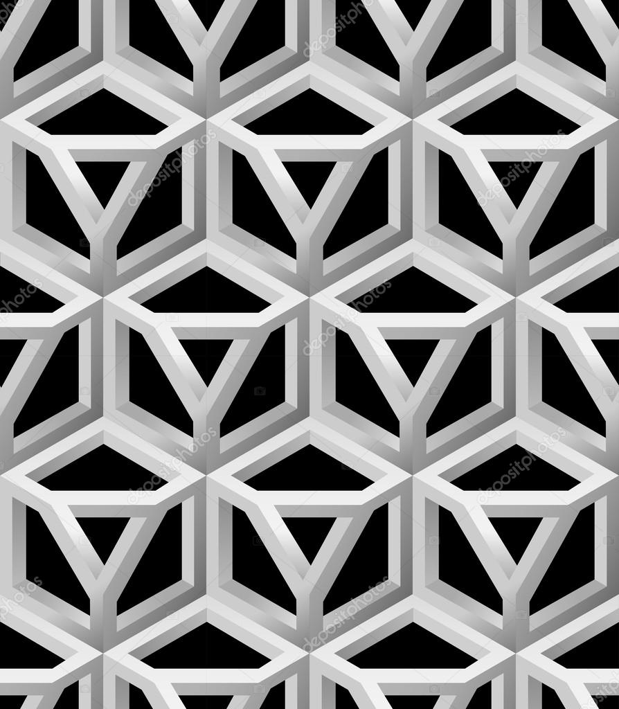 3D Lattice Seamless Pattern Stock Vector Image by ©euroshot #38908063