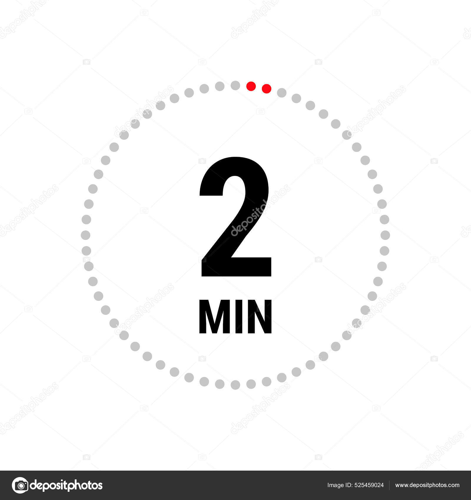 Isolated illustration with timer. Stock Vector by ©sumkinn 525459024