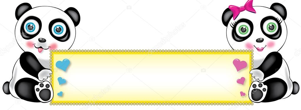 Baby Boy Panda Clipart