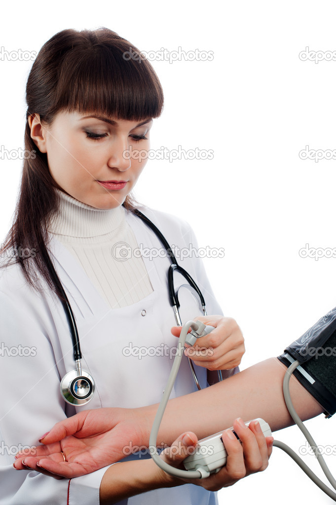 Doctor measuring patient blood pressure Stock Photo by ©andriikoval ... Doctor measuring patient blood pressure Stock Photo by ©andriikoval ...