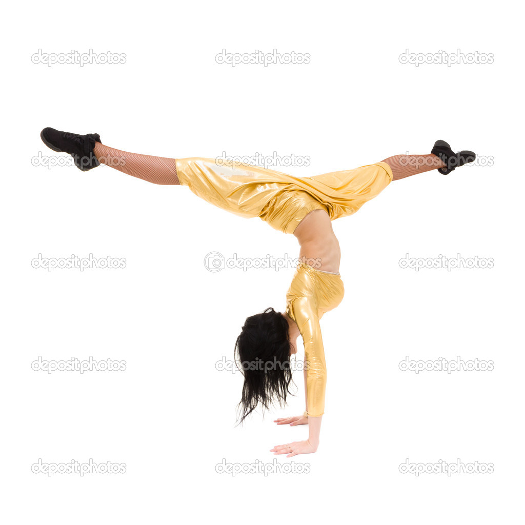 Woman makes splits Stock Photo by ©stepstock 13762908