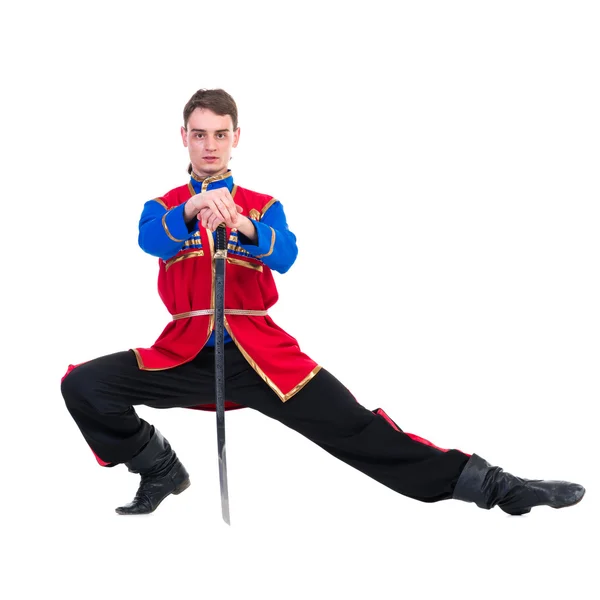 Russian cossack dance. Young dancer jumping Stock Photo by ©stepstock ...