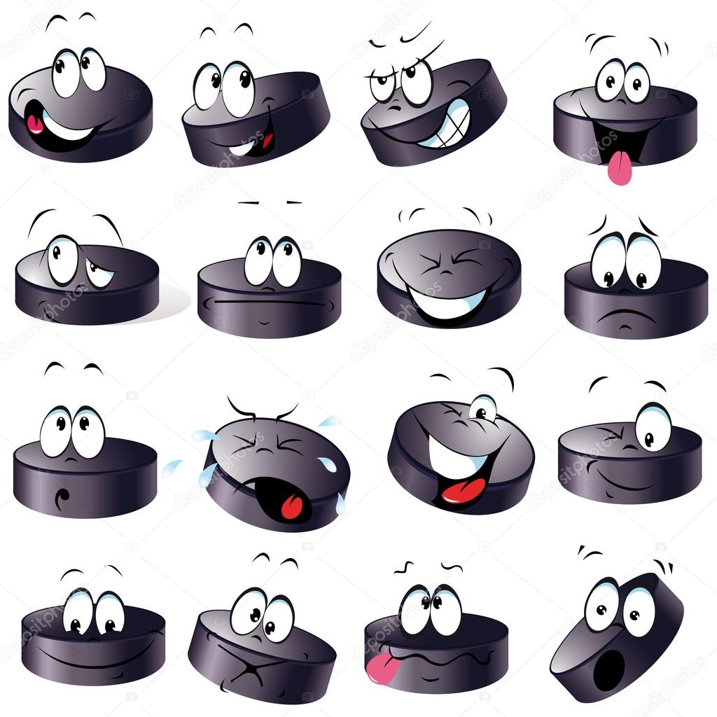 Puck cartoon Stock Illustration by ©hanaschwarz #17432347