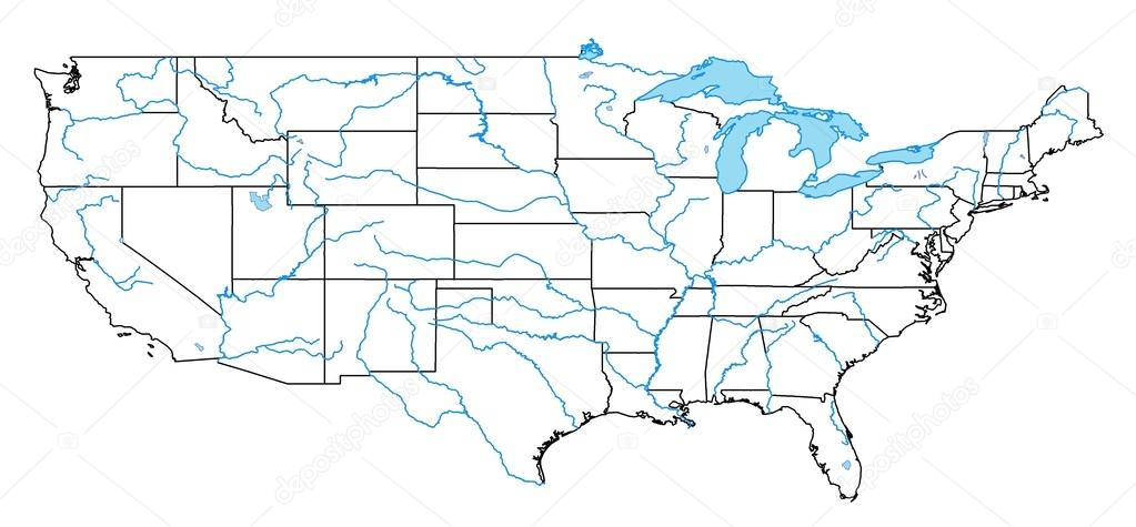 United States States Map — Stock Photo © IulianGherghel #13843886