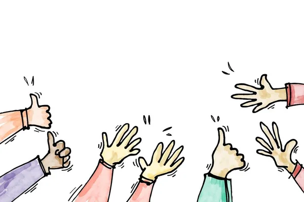 All hands meeting Vector Images | Depositphotos