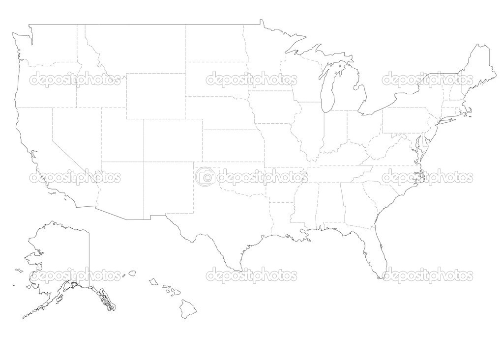 Un mapa de América Vector de stock #40223255 de ©YUGOKYOGO