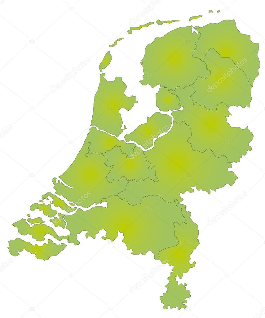 Map of Holland ⬇ Vector Image by © YUGOKYOGO | Vector Stock 51380729
