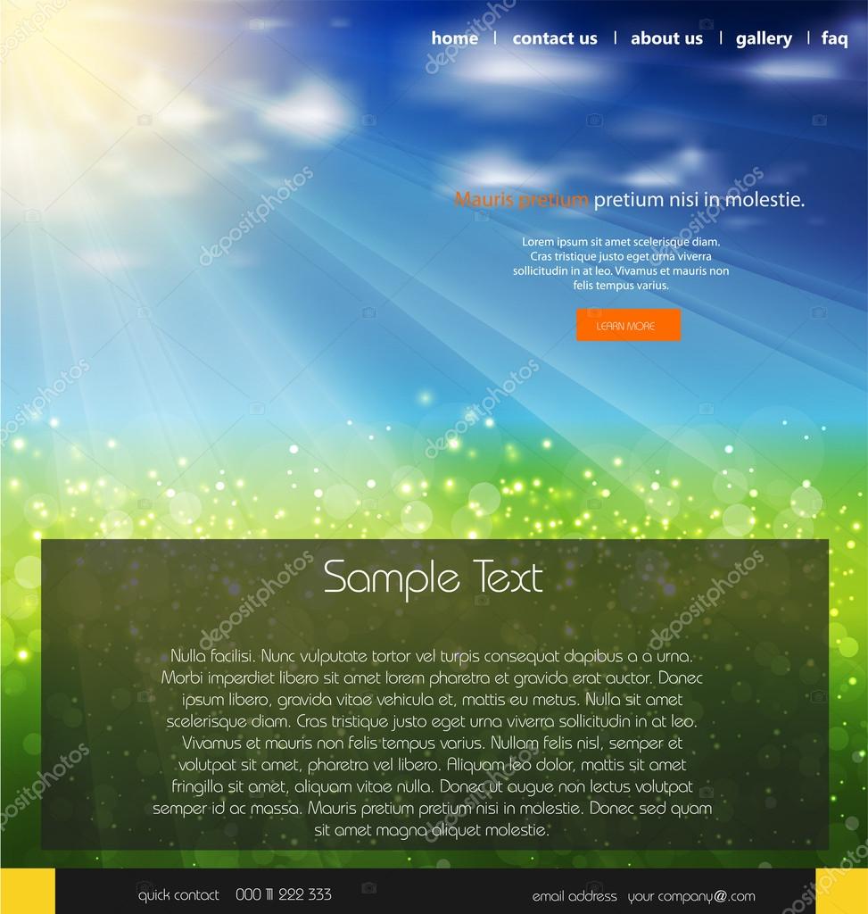 Website business background, nature design Stock Vector Image by ...