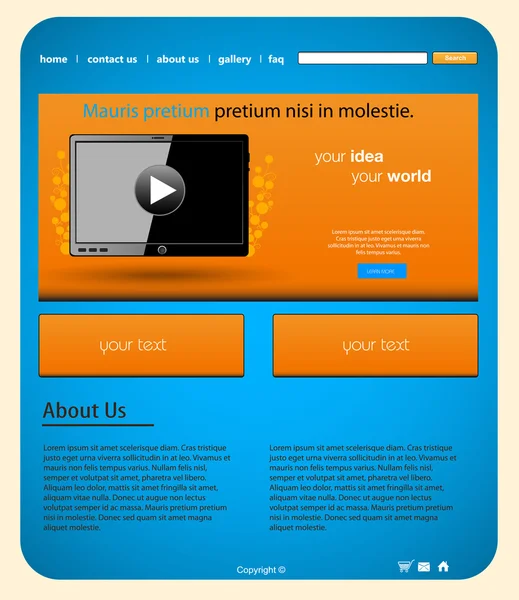 Video presentation website template Stock Vector Image by ©hollygraphic ... Video presentation website template Stock Vector Image by ©hollygraphic ...