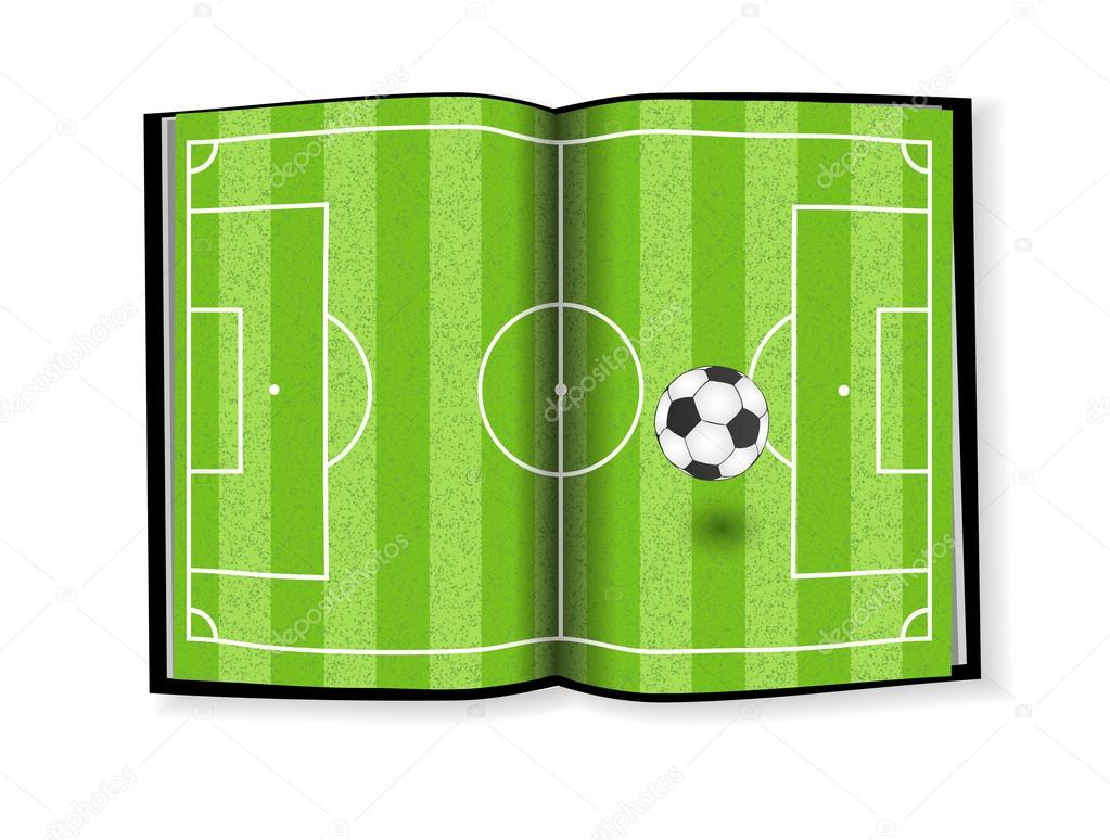 Soccer field, book design Stock Vector Image by ©zuza811 #28588711