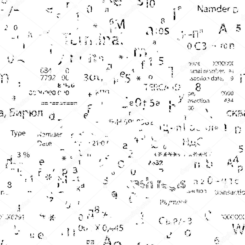 Seamless background with text and numbers. Stock Vector by ...