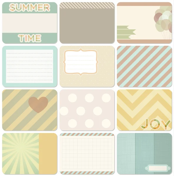 Cute journal cards Vector Images, Royalty-free Cute journal cards ...