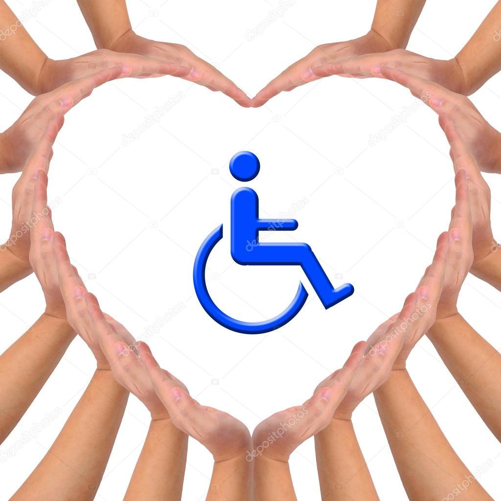 Conceptual image, Love handicapped person. Stock Photo by ©Teerapun ...