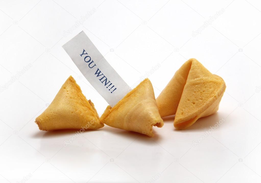 YOU WIN!!! Fortune Cookies Stock Photo by ©ezumeimages 14000975