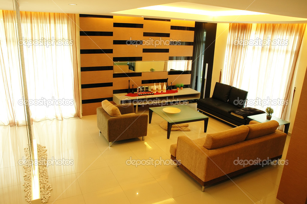 New concept modern living room interior design — Stock Photo © tru168 ...