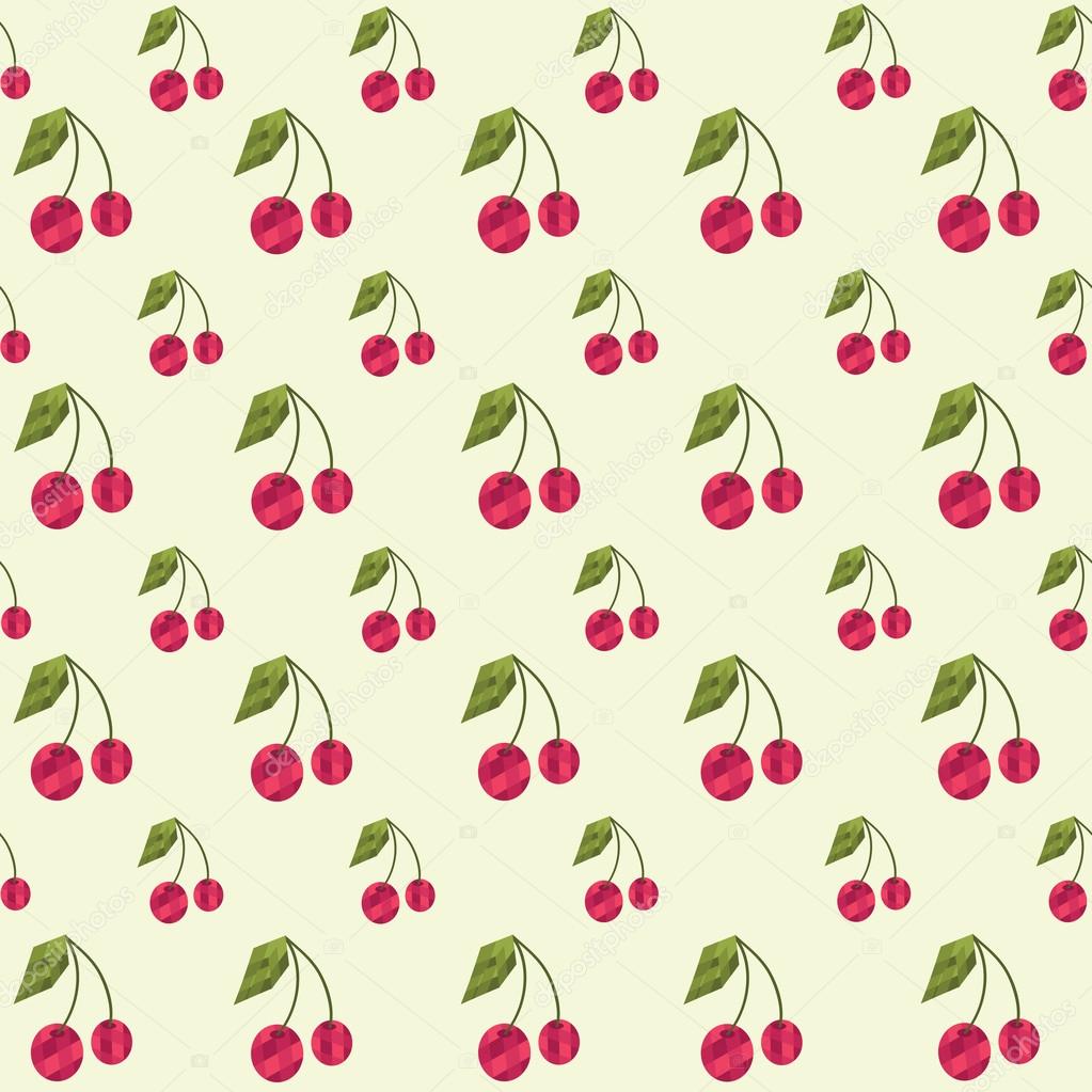 Seamless cherry pattern Stock Vector Image by ©Marchi #14720937