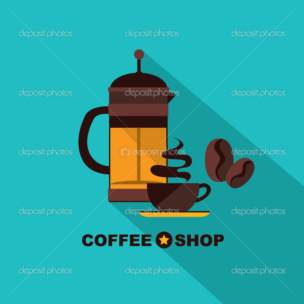 Coffee icon menu. Stock Illustration by ©Marchi #43627785
