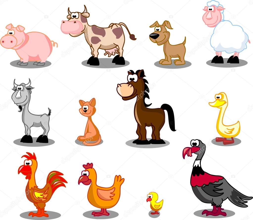 Extra large set of animals — Stock Vector © virinaflora #13389789