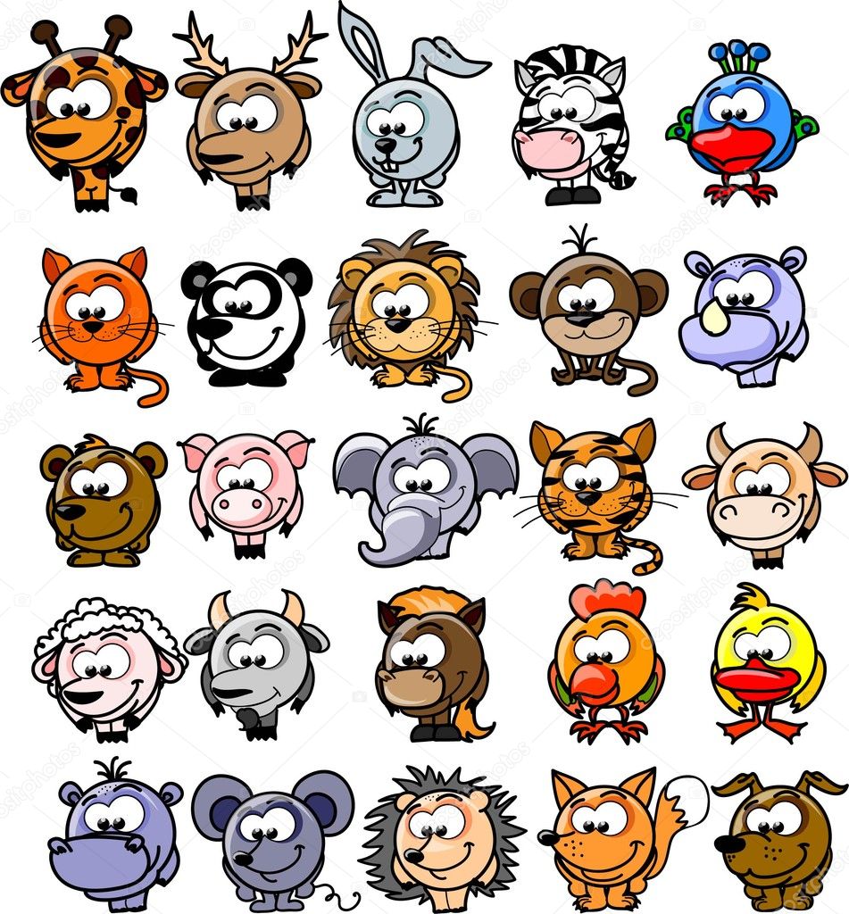 Animales vector de dibujos animados Vector de stock #13736861 de ...