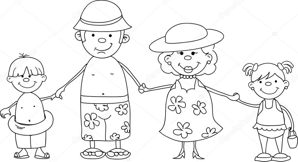 Раскраска Моя Семья Формат А4 - singleinstruction