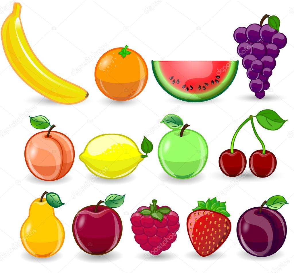 Cartoon fruits — Stock Vector © virinaflora #19468247