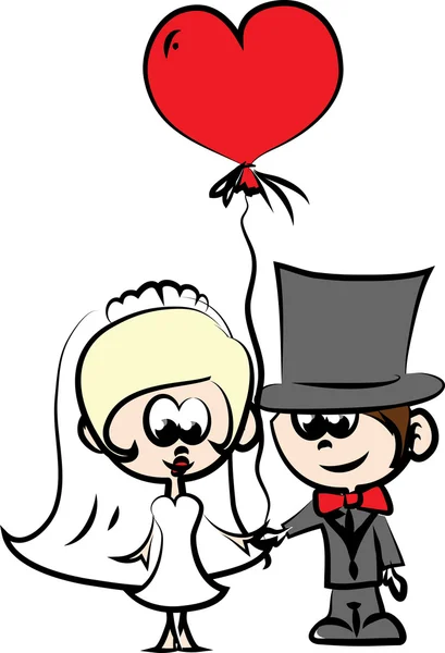 Wedding Cartoon Bride And Groom Stock Vector Image By ©virinaflora 100