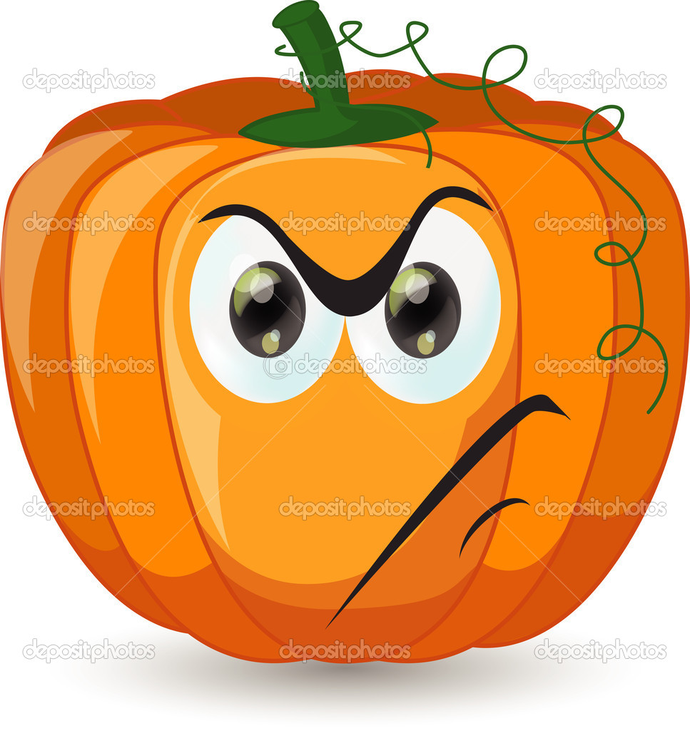 Cartoon funny pumpkin — Stock Vector © virinaflora 100 олег самMaljuk ...