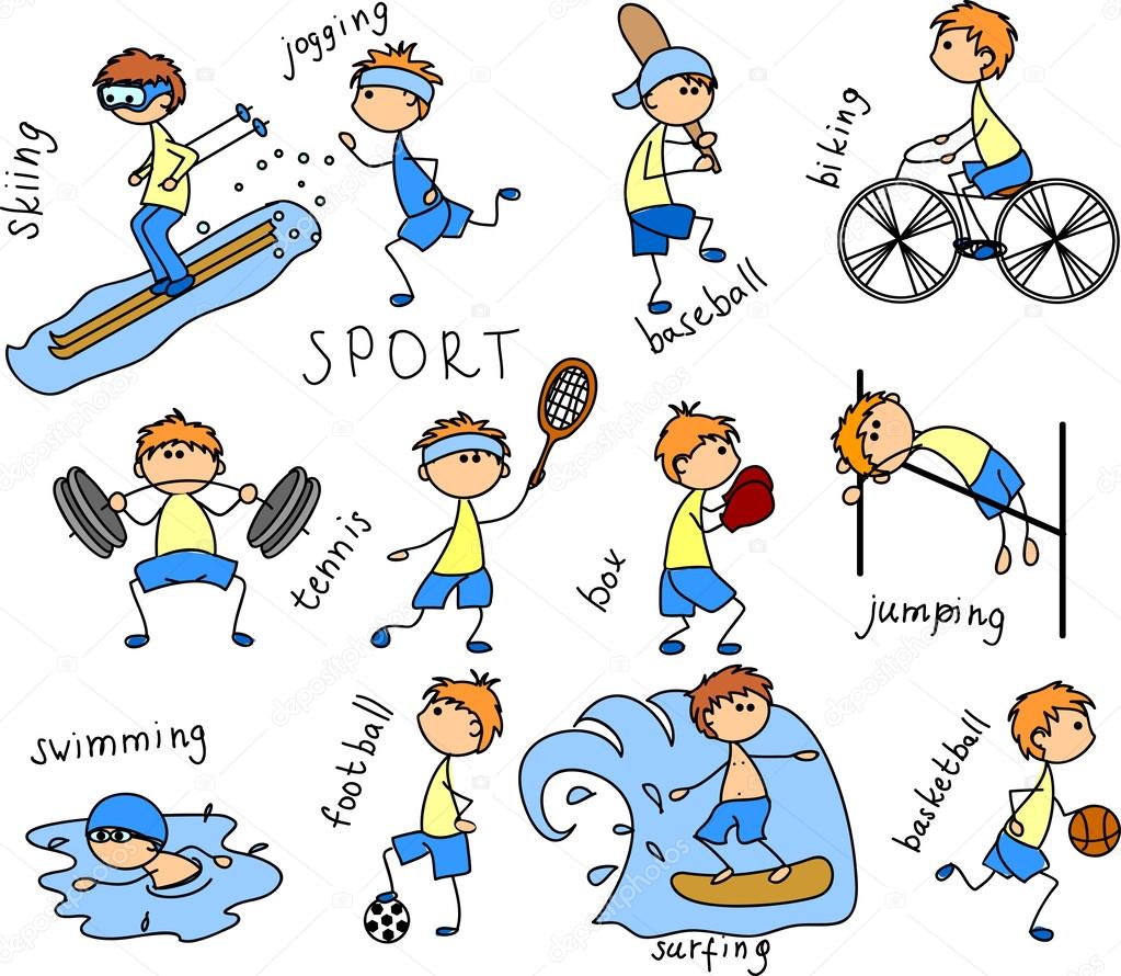 Icono del deporte de dibujos animados Ilustración de stock de ...