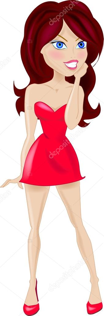 Beautiful Sexy Cartoon Girl Stock Vector Image By ©virinaflora 36376847
