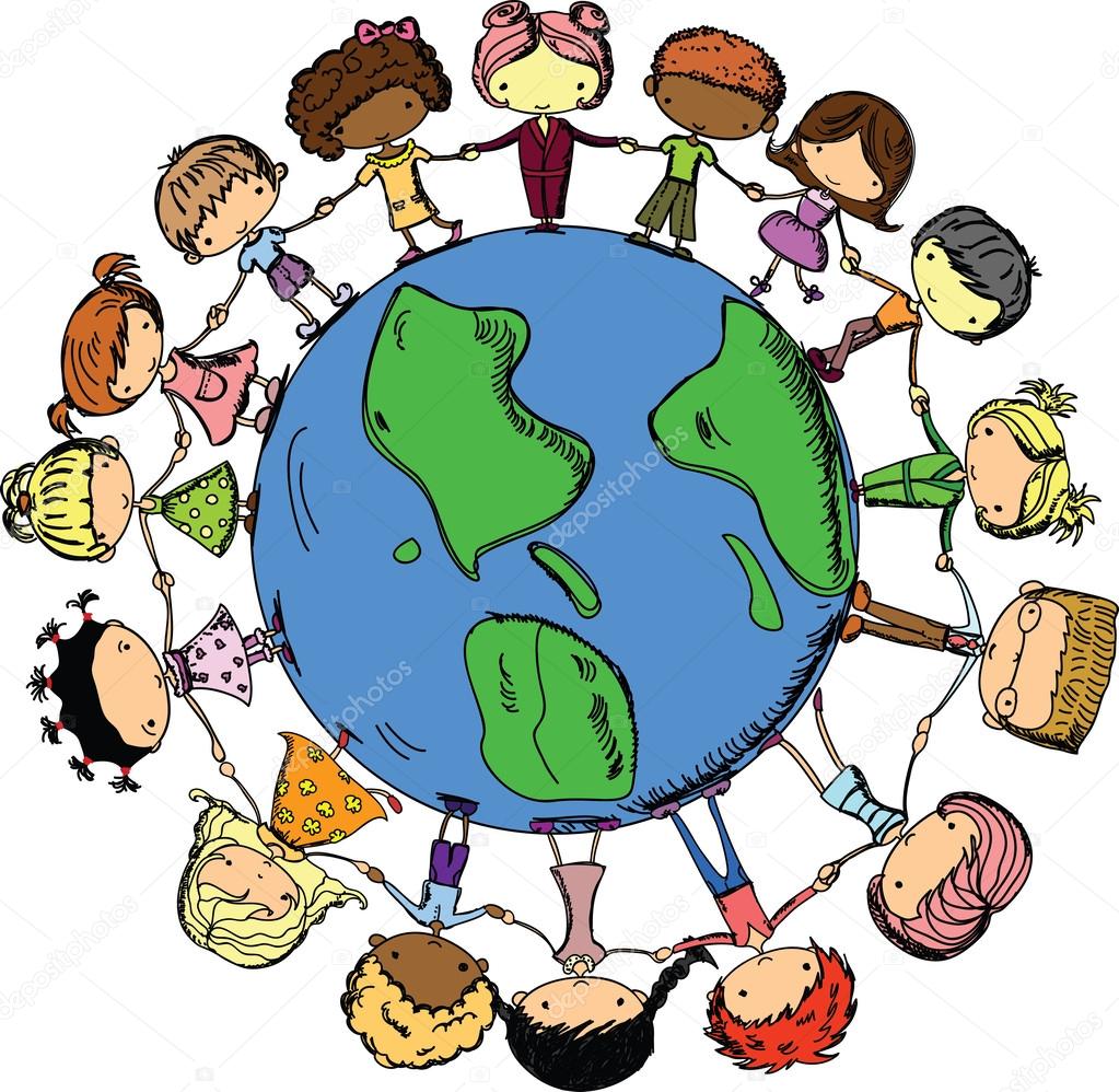 Niños de dibujos animados de todo el mundo Stock Vector by ©virinaflora ...