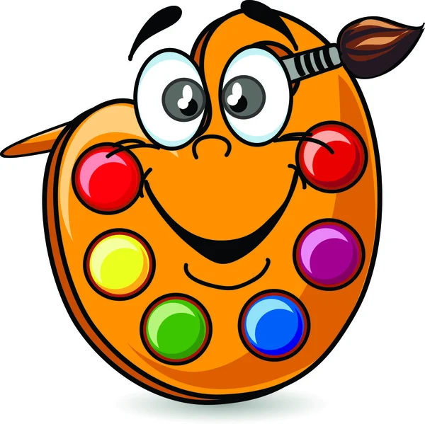 Paleta barev a štětce — Stockový vektor #9344858