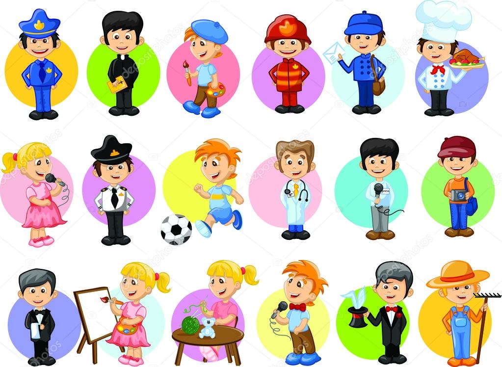Personajes de diferentes profesiones Vector de stock #38149711 de ...