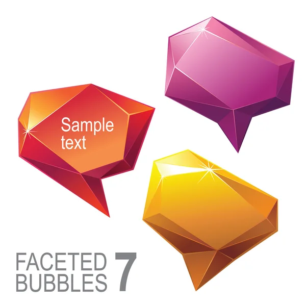 Crystallized message banner set Stock Vector Image by ©wacomka #14286391