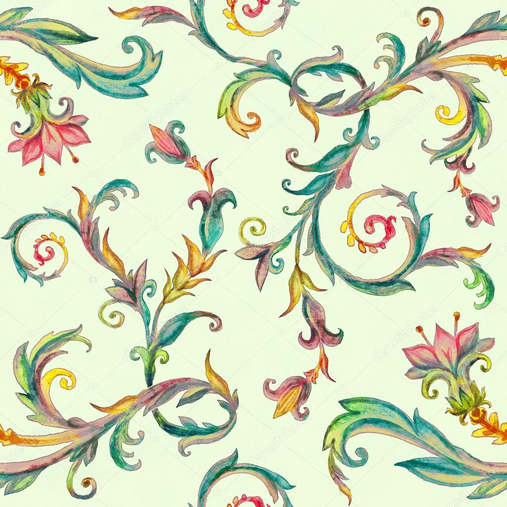 Vintage floral pattern — Stock Photo © wacomka #27620047
