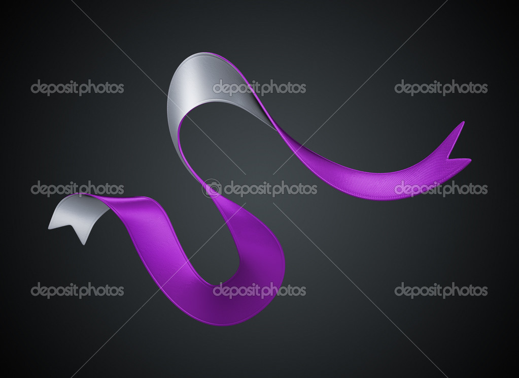 Purple textile ribbon — Stock Photo © wacomka #35481323