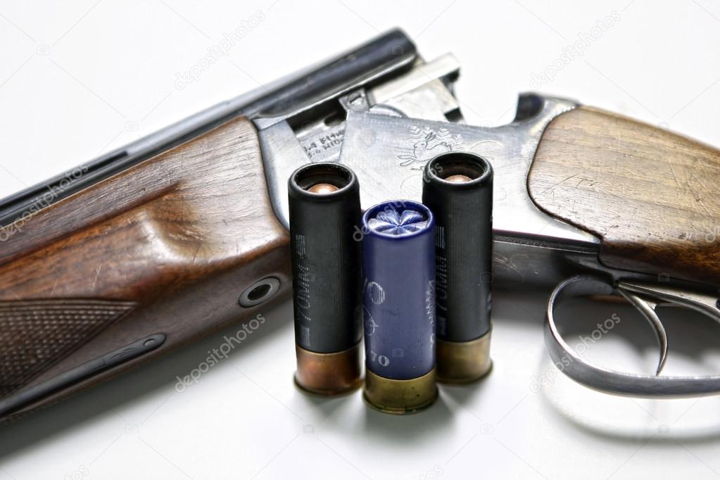 Hunting rifle and ammunition Stock Photo by ©muhor 13580931