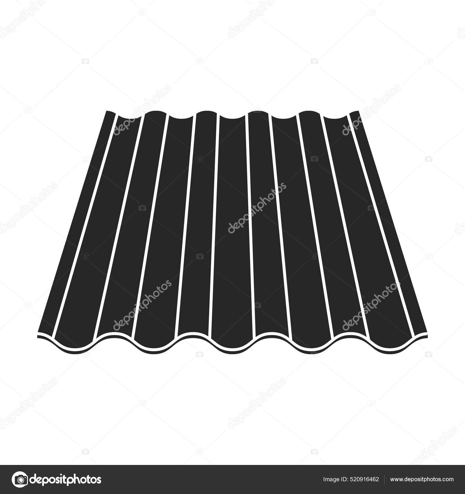 Slate vector icon.Black vector icon isolated on white background slate ...