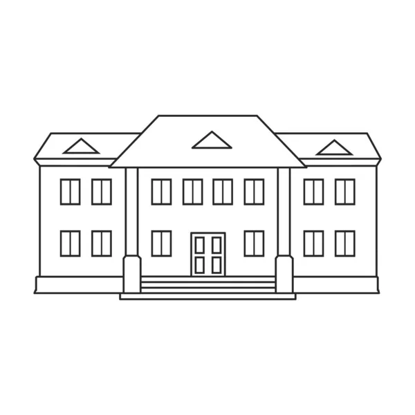 Building of government vector icon.Cartoon vector icon isolated on ...