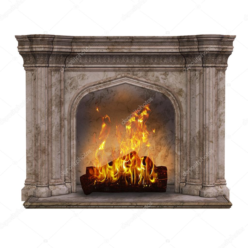 Fire place Stock Photo by ©artecke 35164189