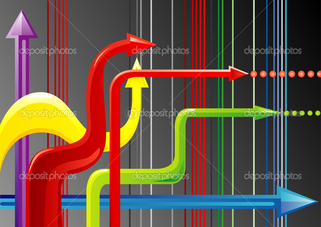 Background with arrows Stock Vector by ©ashusha 13557466