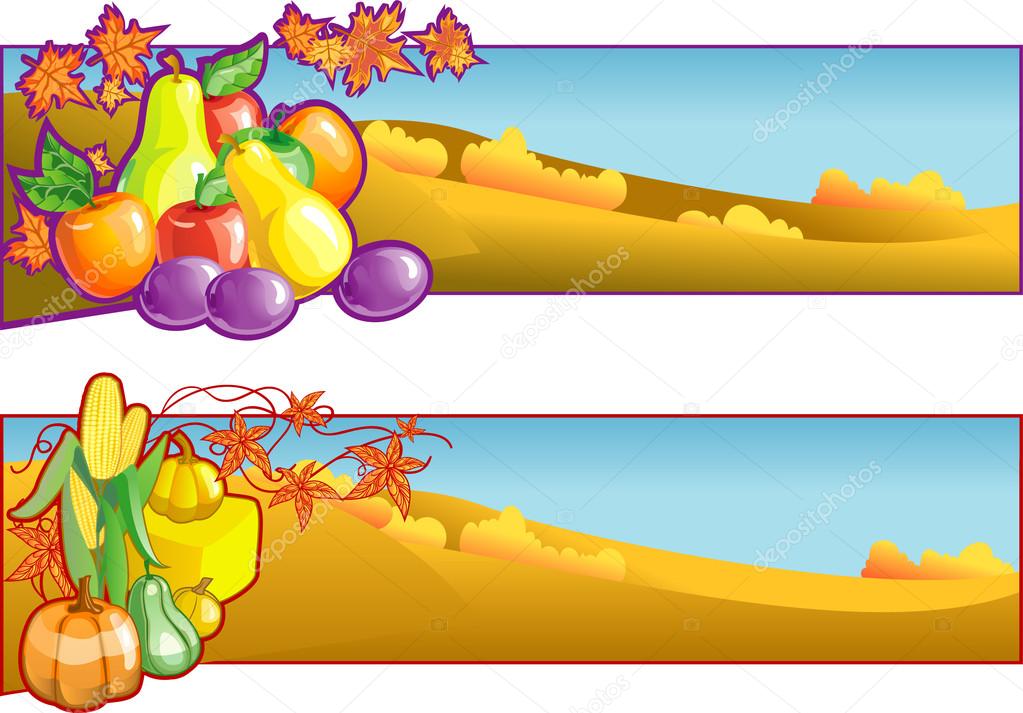Harvests banners Stock Vector by ©ashusha 13891126