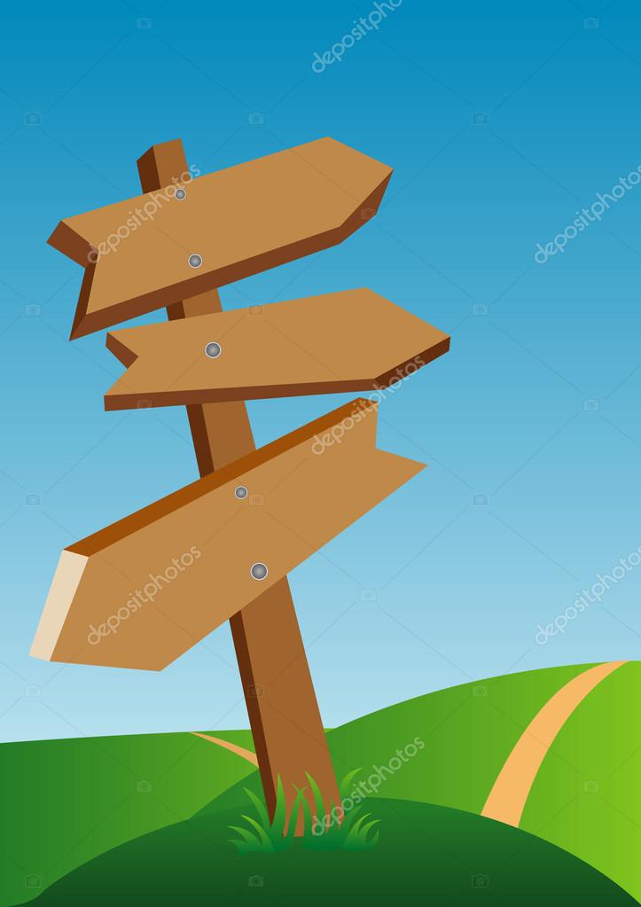 Wood Pointer Signs Stock Vector by ©ashusha 14082154