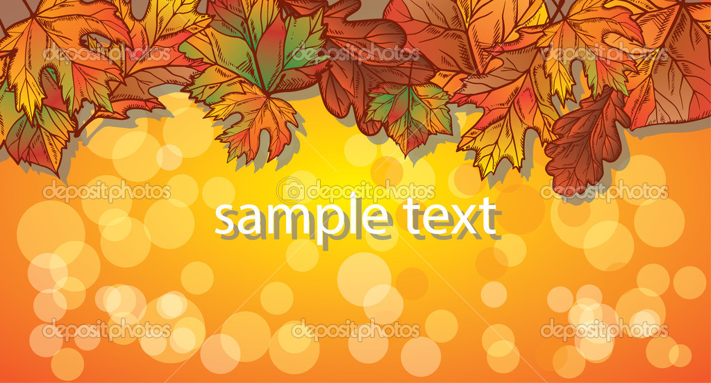 Autumn leaf background Stock Vector Image by ©ashusha #49451085