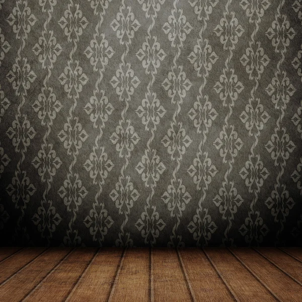 Old empty room with antique pattern on wall Stock Photo by ©AnnPainter ...