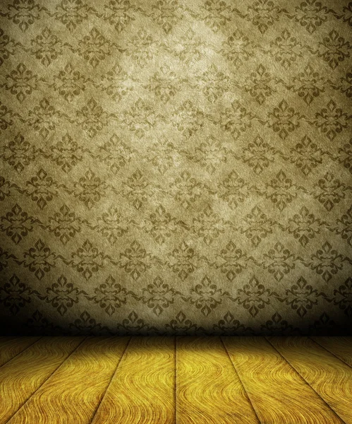 Old empty room with antique pattern on wall Stock Photo by ©AnnPainter ...