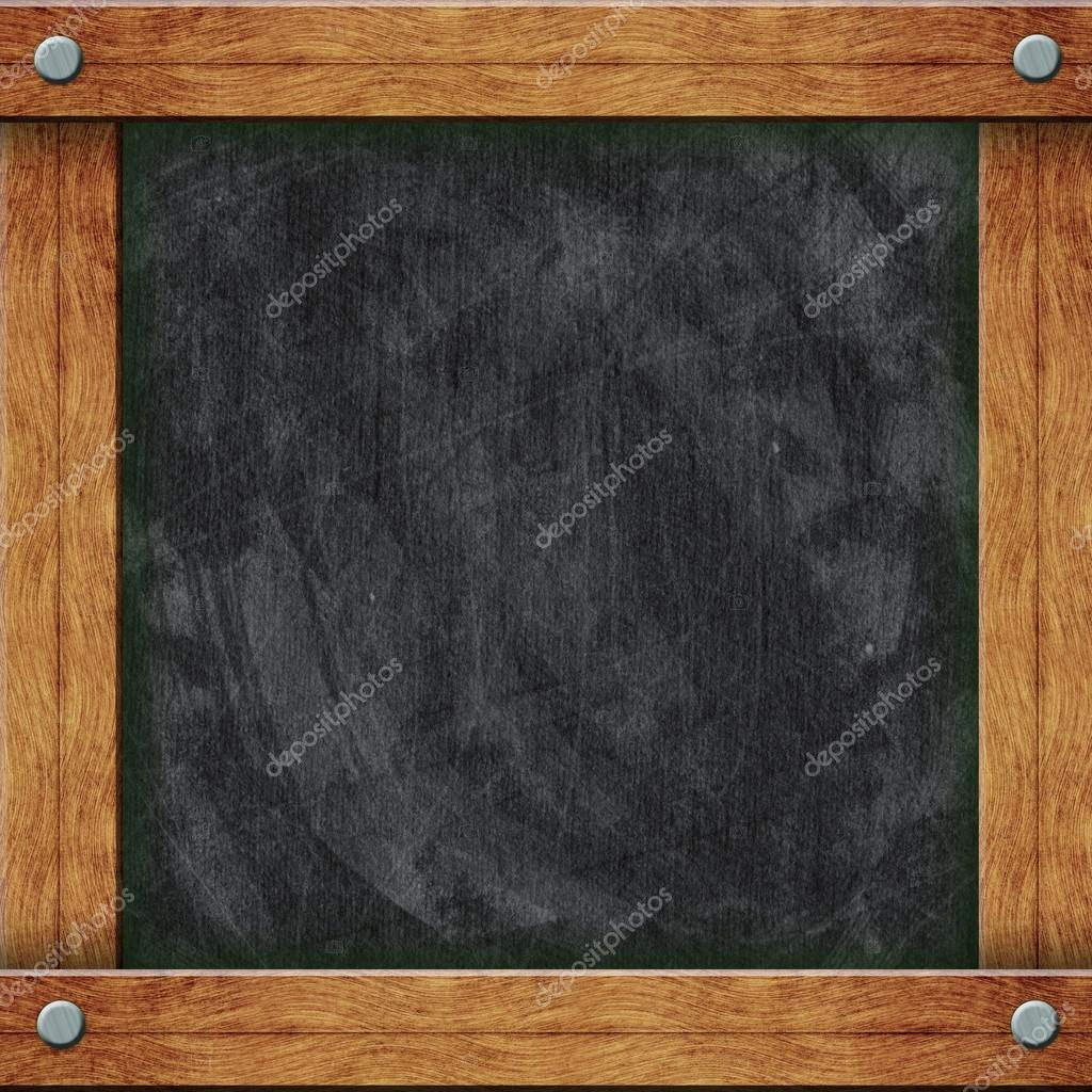 Black Empty Blackboard with Wooden Frame — Stock Photo © AnnPainter ...