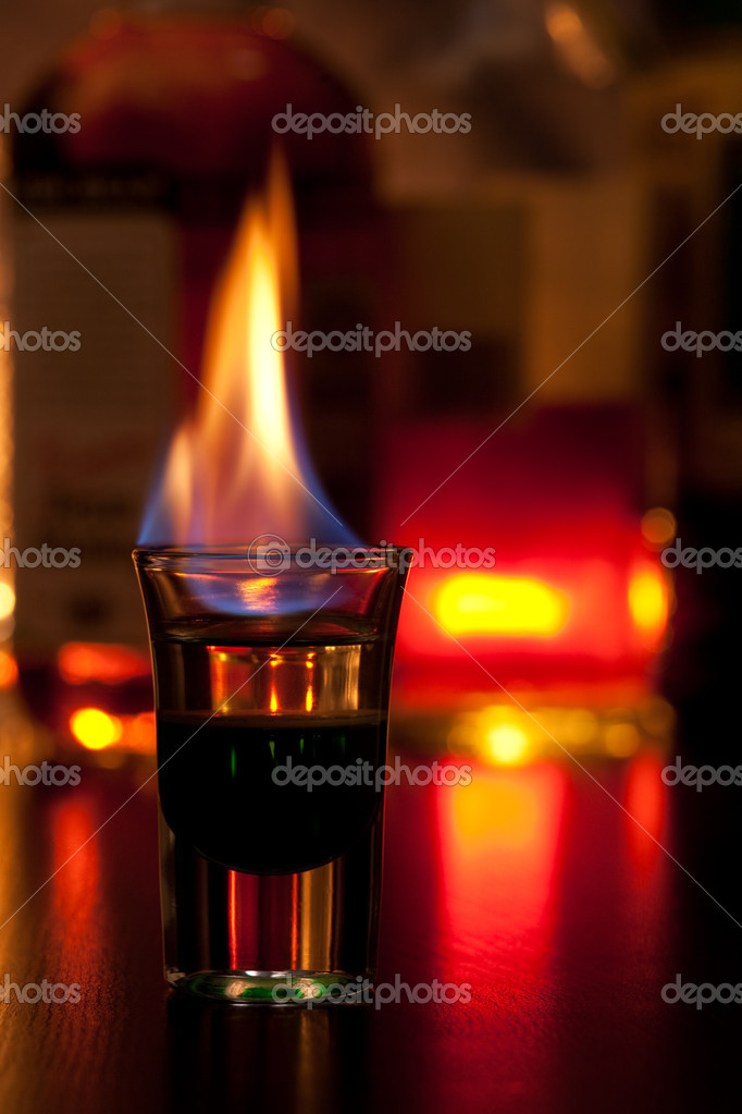 Flaming cocktail Stock Photo by ©dnaumoid 13741254