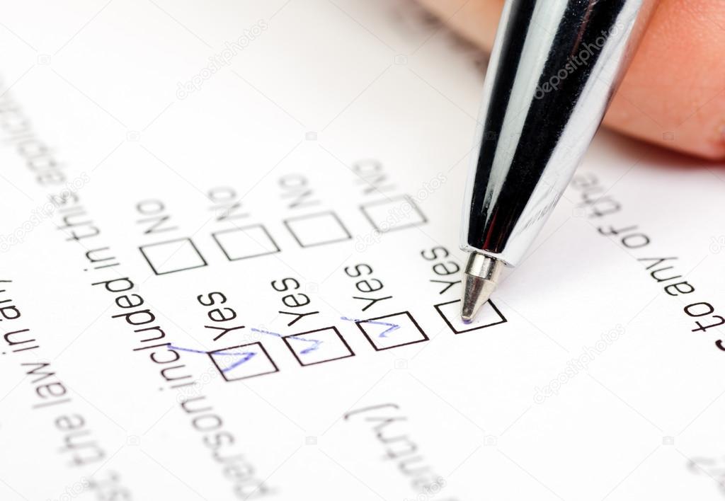 Answering survey — Stock Photo © dnaumoid #13741619