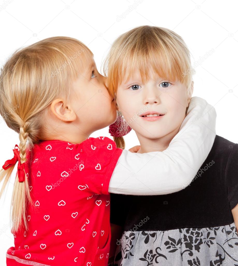 Little girls sharing a secret — Stock Photo © dnaumoid #17175107 Little girls sharing a secret — Stock Photo © dnaumoid #17175107