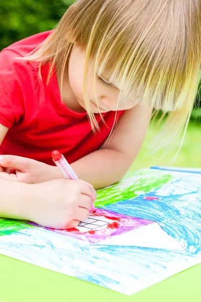 Crayon kids drawing Stock Photos, Royalty Free Crayon kids drawing ...